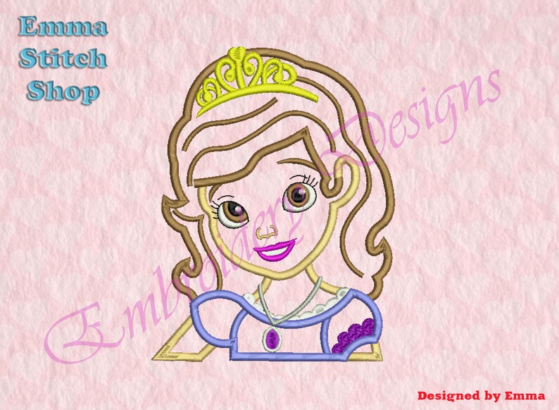 Princess Applique Embroidery Designs Princess Embroidery Designs ...