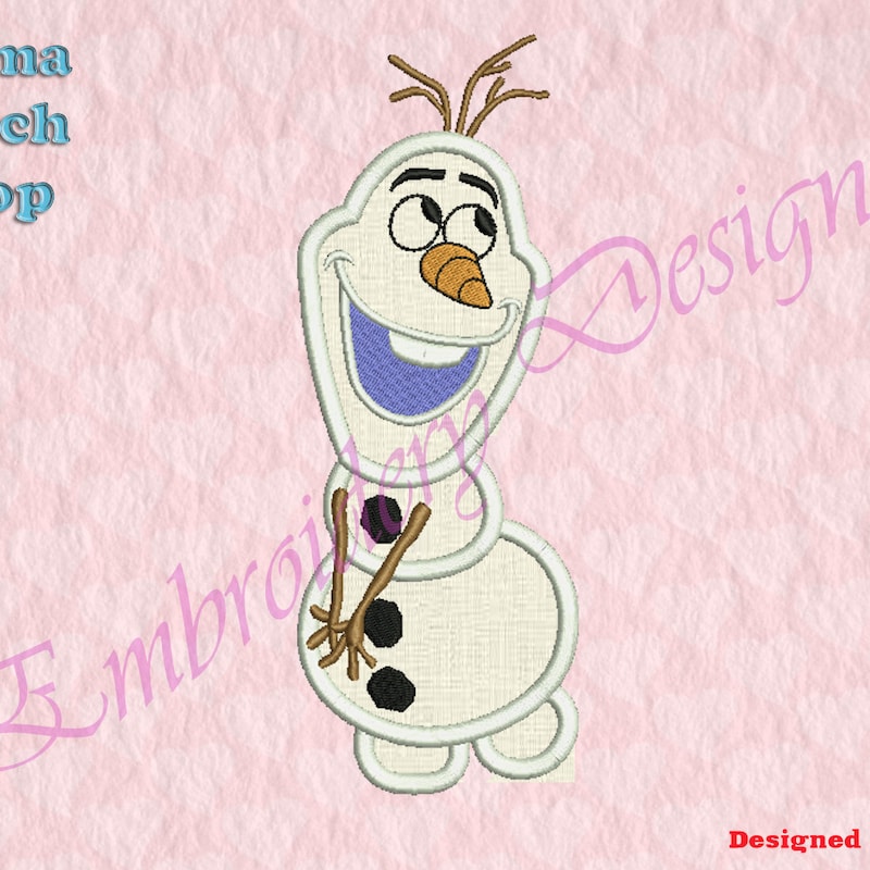 Olaf Applique - Etsy