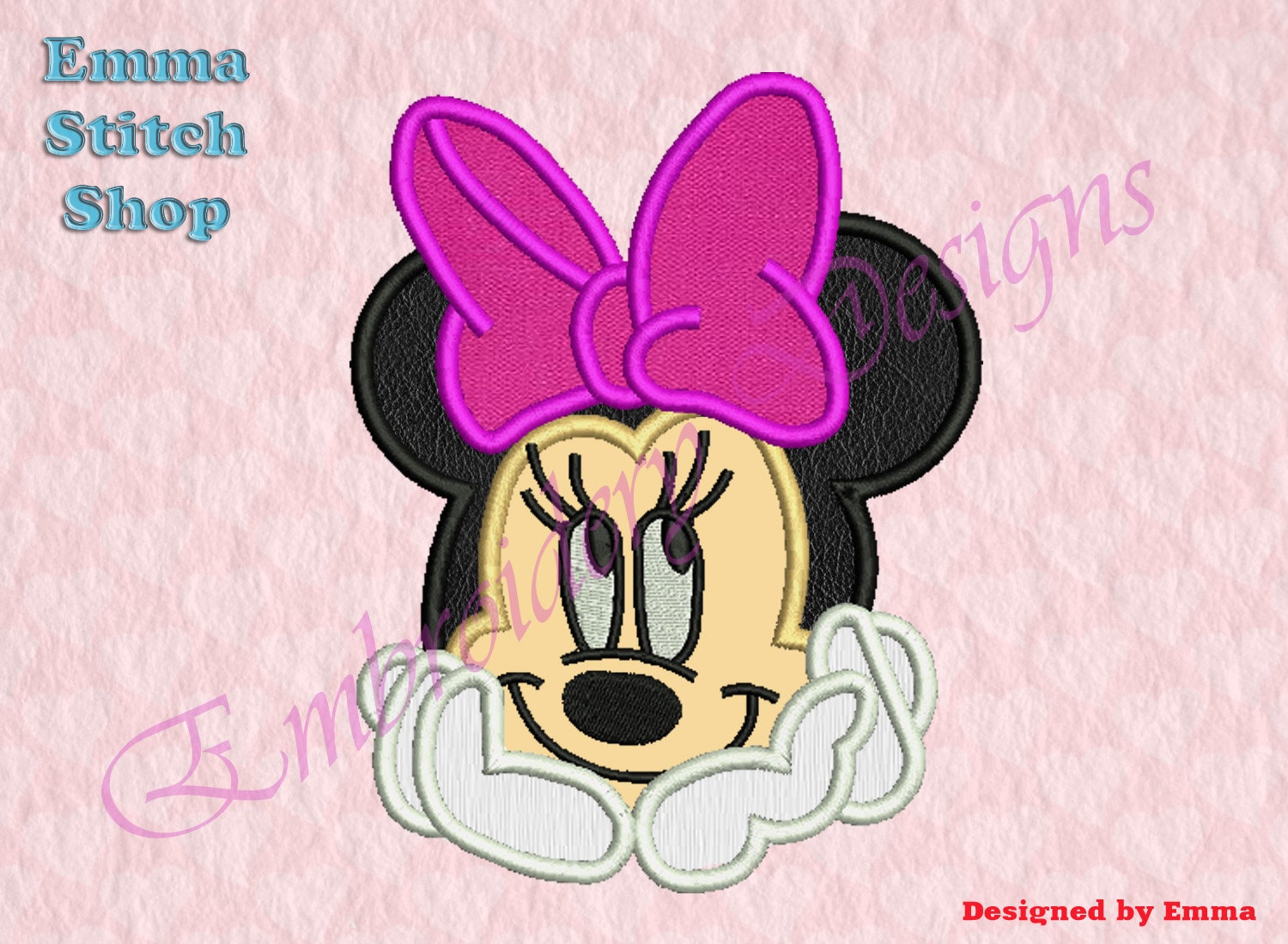 Mouse Head Applique Embroidery Designs, Mouse Face Embroidery Designs ...