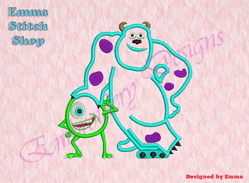 Monster Applique Embroidery Designs, Monster Machine Embroidery Designs ...