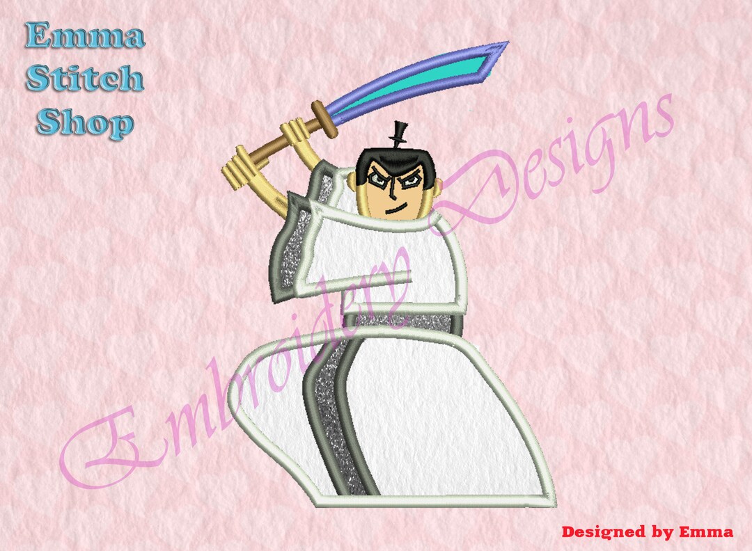 Samurai Machine Applique Embroidery Designs, Japan Embroidery Designs ...