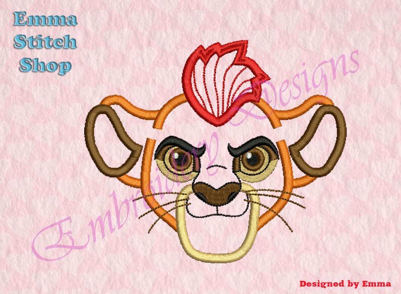 Lion King Face Applique Embroidery Designs Simbaembroidery - Etsy