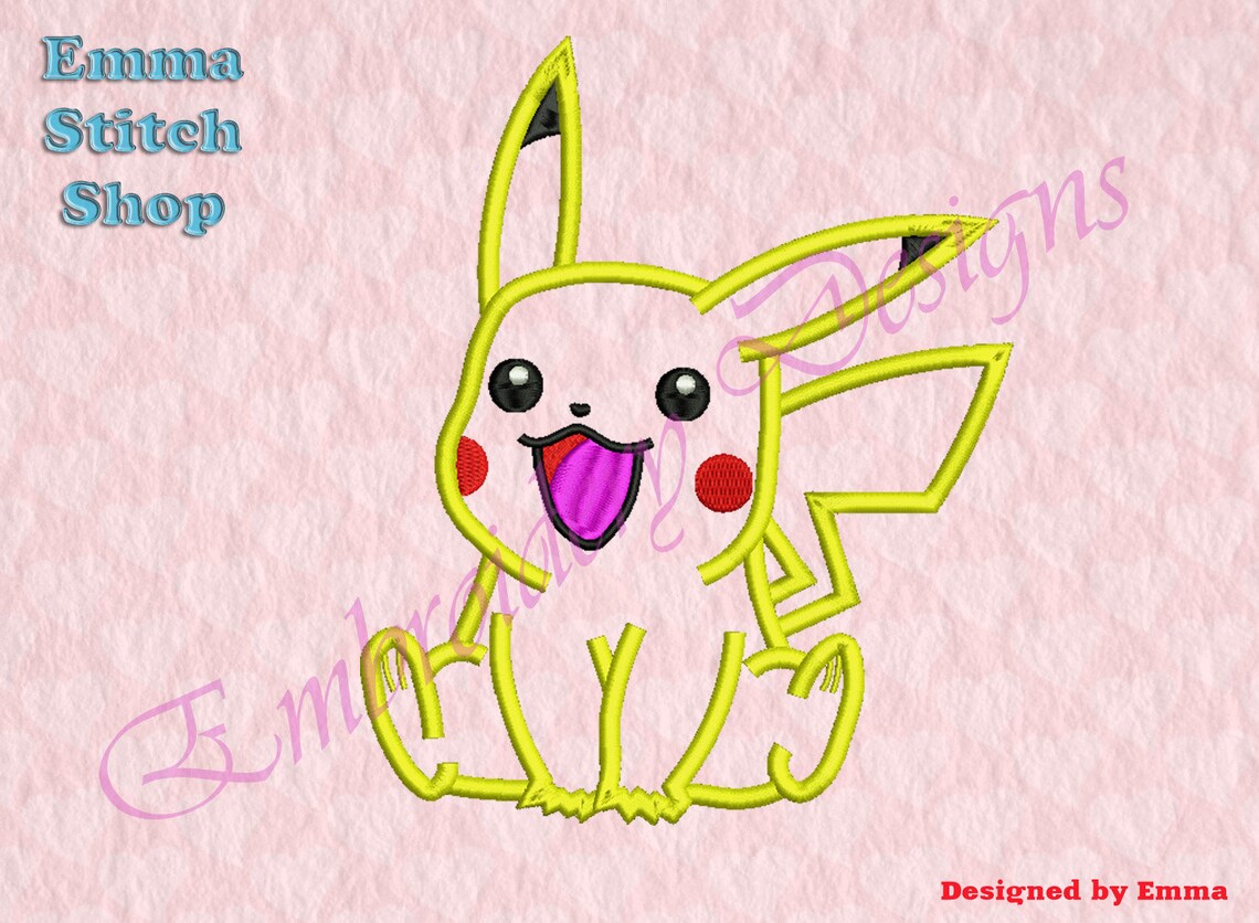 Yellow Animal Applique Embroidery Designs Yellow Animal | Etsy