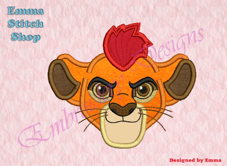 Lion King Face Applique Embroidery Designs Simbaembroidery - Etsy