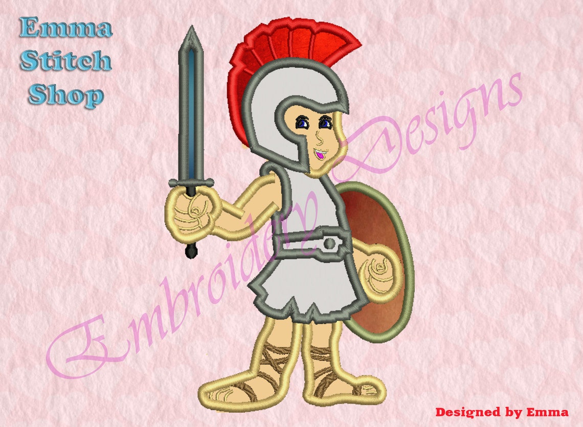Ancient Warrior Machine Applique Embroidery Designs, Warriors ...