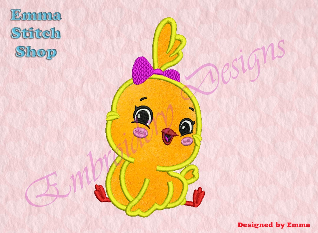 Cute Chick Applique Embroidery Designs, Chick Embroidery Designs ...