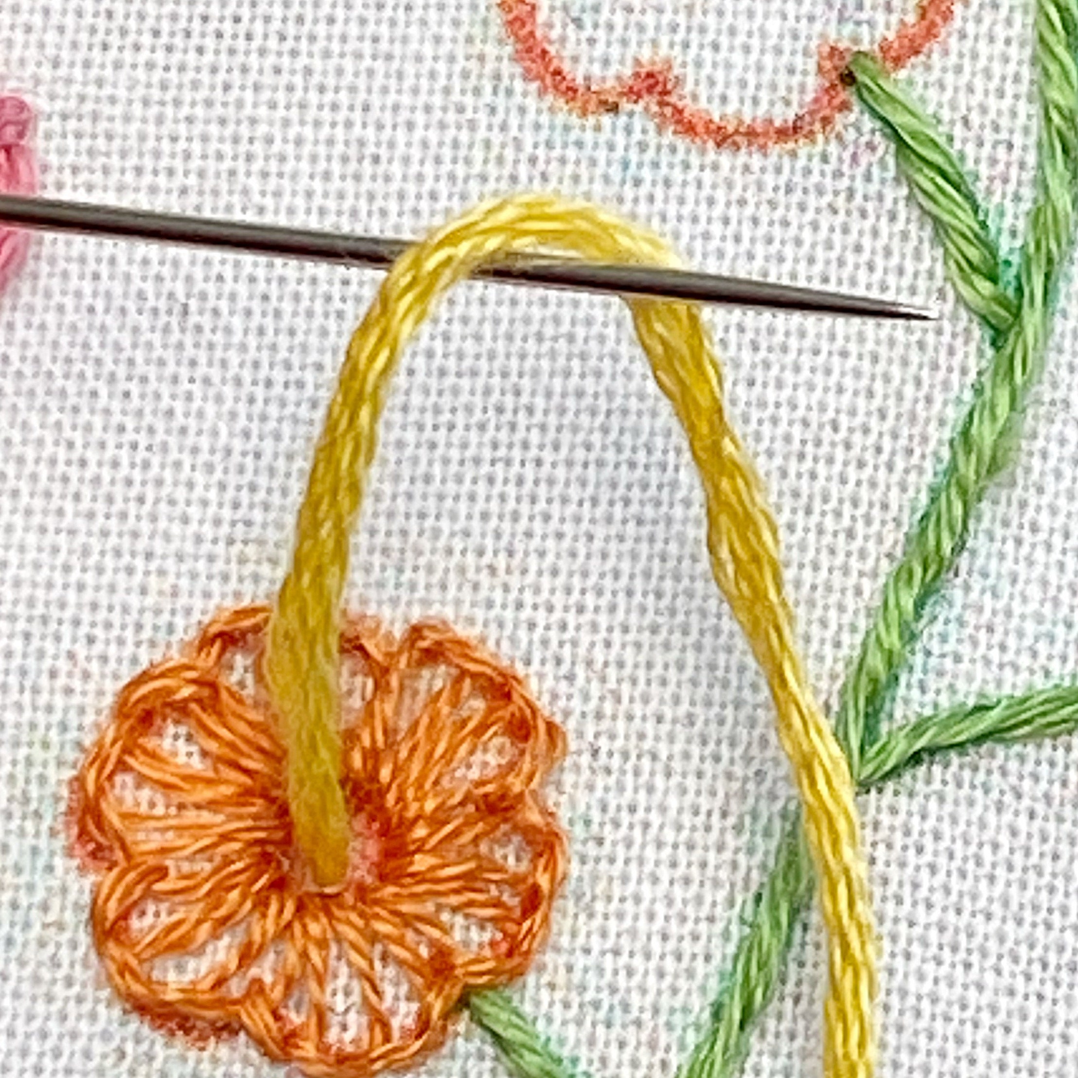 Beginner Three Dimensional Embroidery Kit, Blooming Flowers Kit, Modern ...