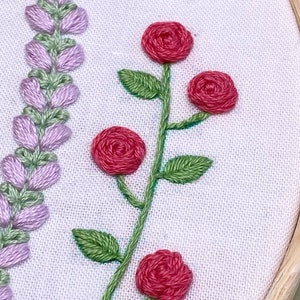 Beginner Three Dimensional Embroidery Kit, Blooming Flowers Kit, Modern ...
