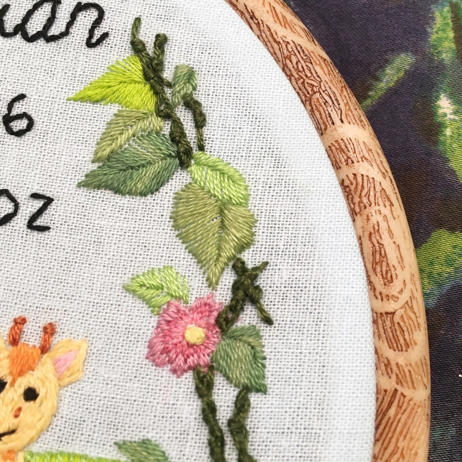 Animal Hoop Art for Nursery Personalized Embroidered Baby - Etsy