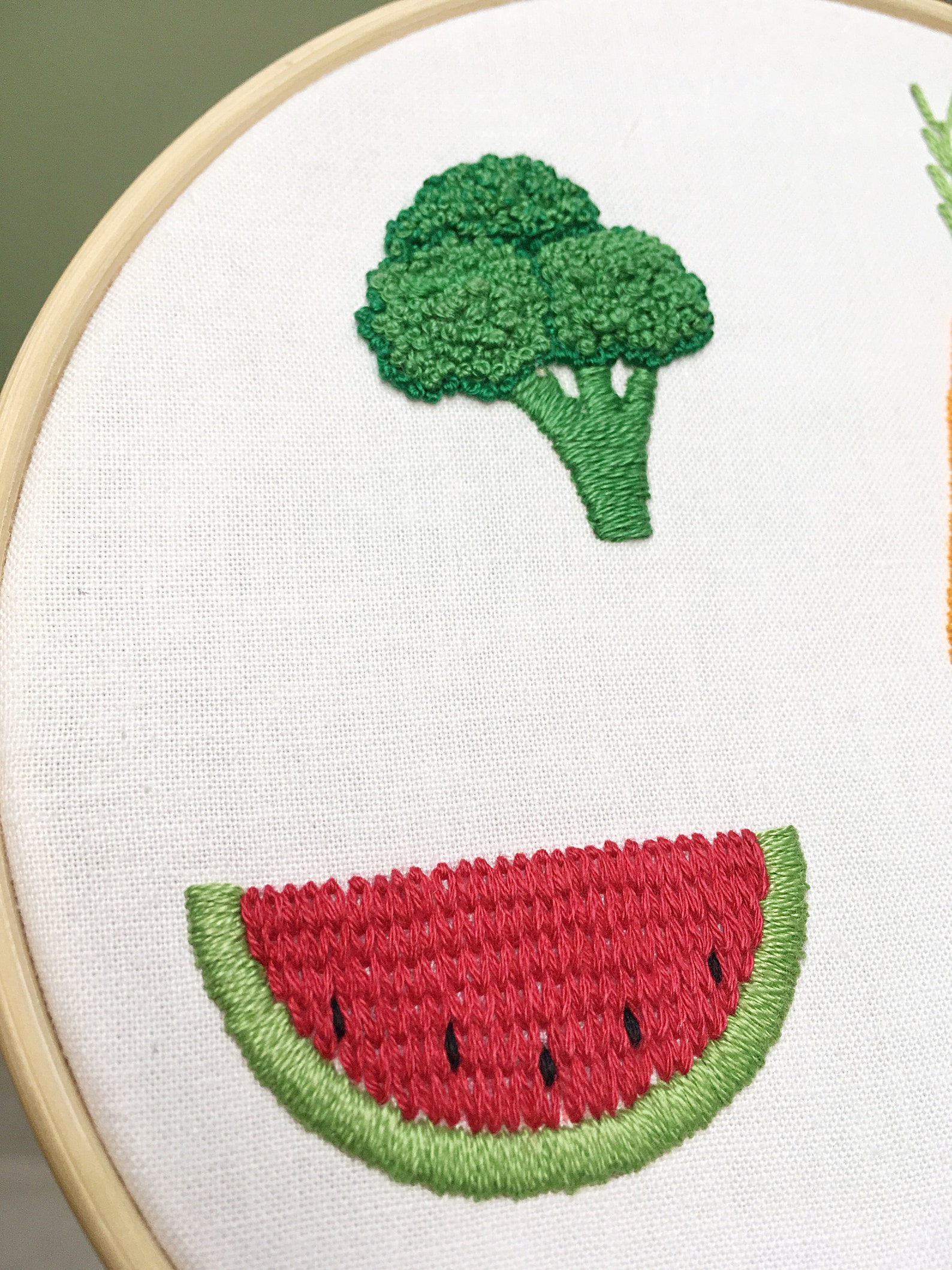 PDF Hand Embroidery Pattern Fruits and Vegetables Digital - Etsy