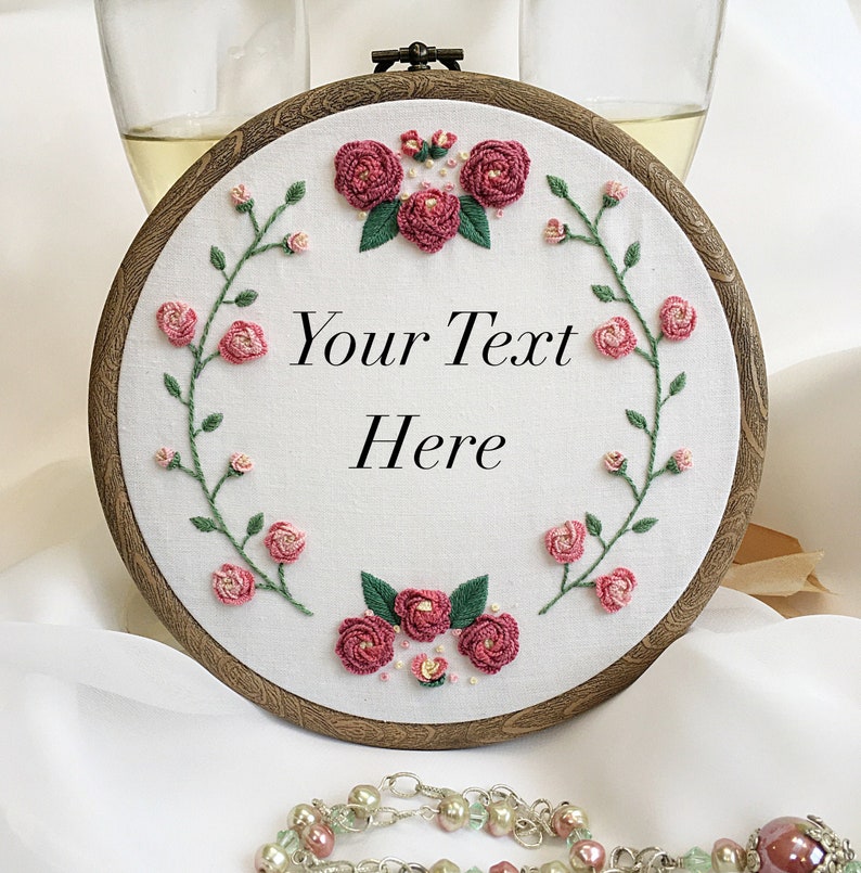 Personalized Wedding Gift Custom Embroidery Wedding or - Etsy
