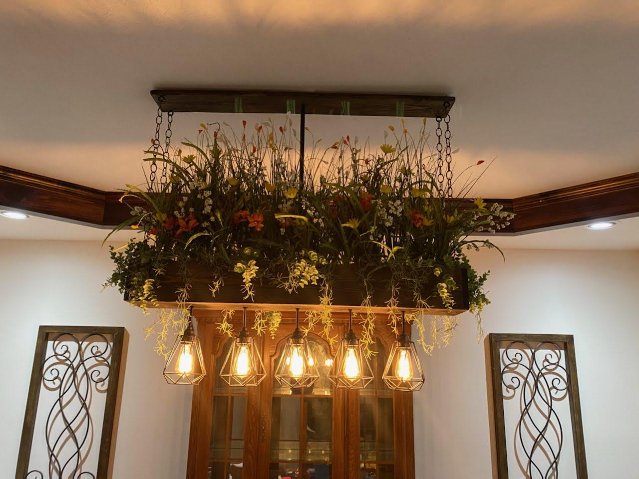Farmhouse Wooden Island Light: Rustic Pendant Lighting - Etsy