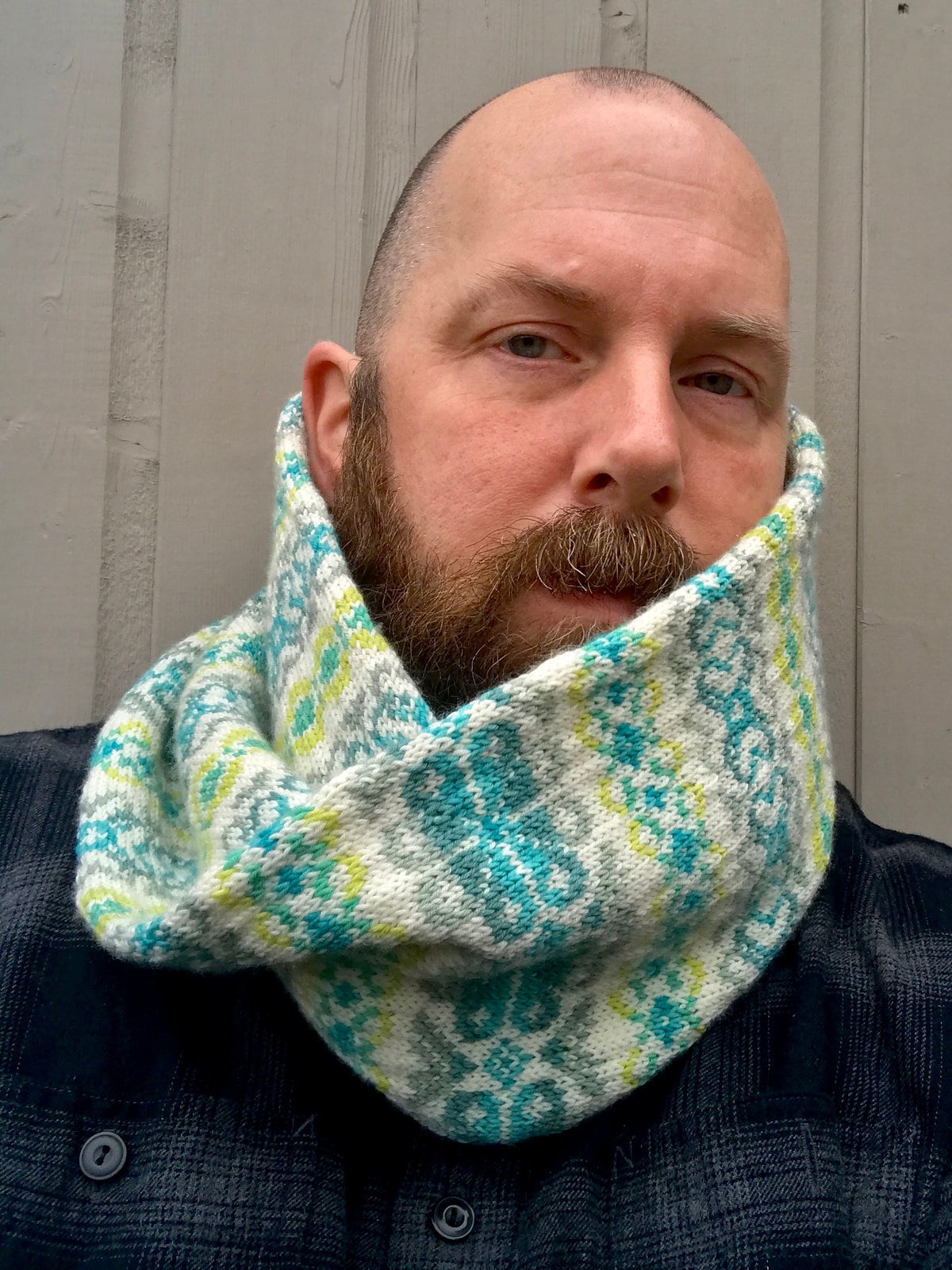 'Frozen Flowers' - PDF Fair Isle Cowl Knitting Pattern for 4-ply ...