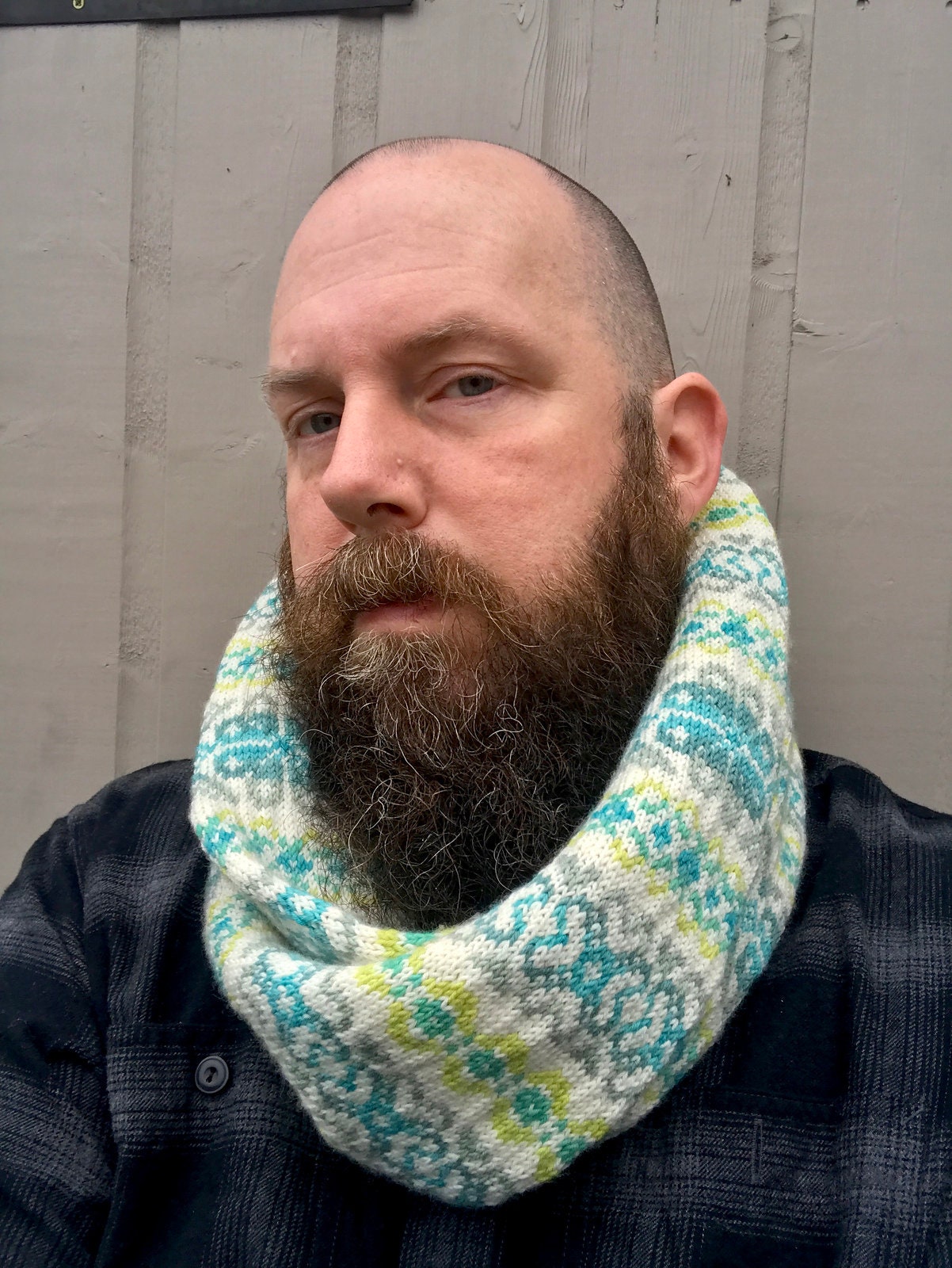 'Frozen Flowers' - PDF Fair Isle Cowl Knitting Pattern for 4-ply ...
