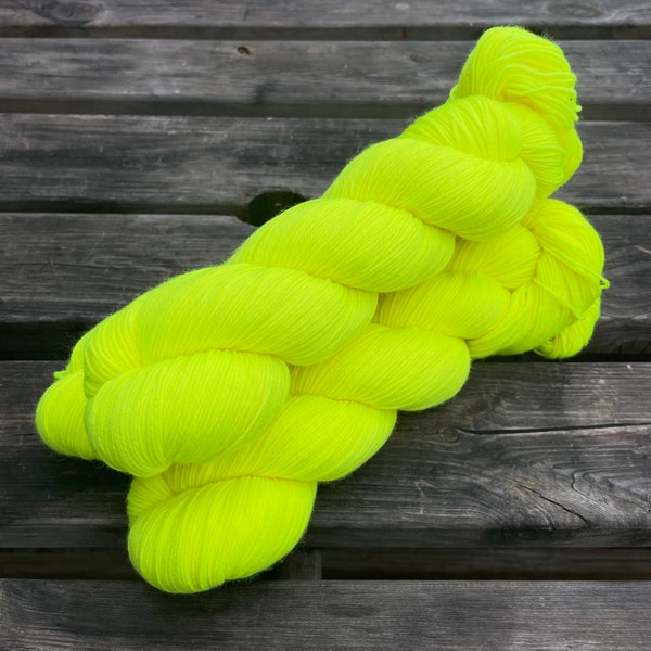 Neon Yellow Dk Yarn - Etsy UK
