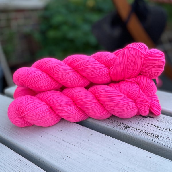Hot Pink Yarn - Etsy