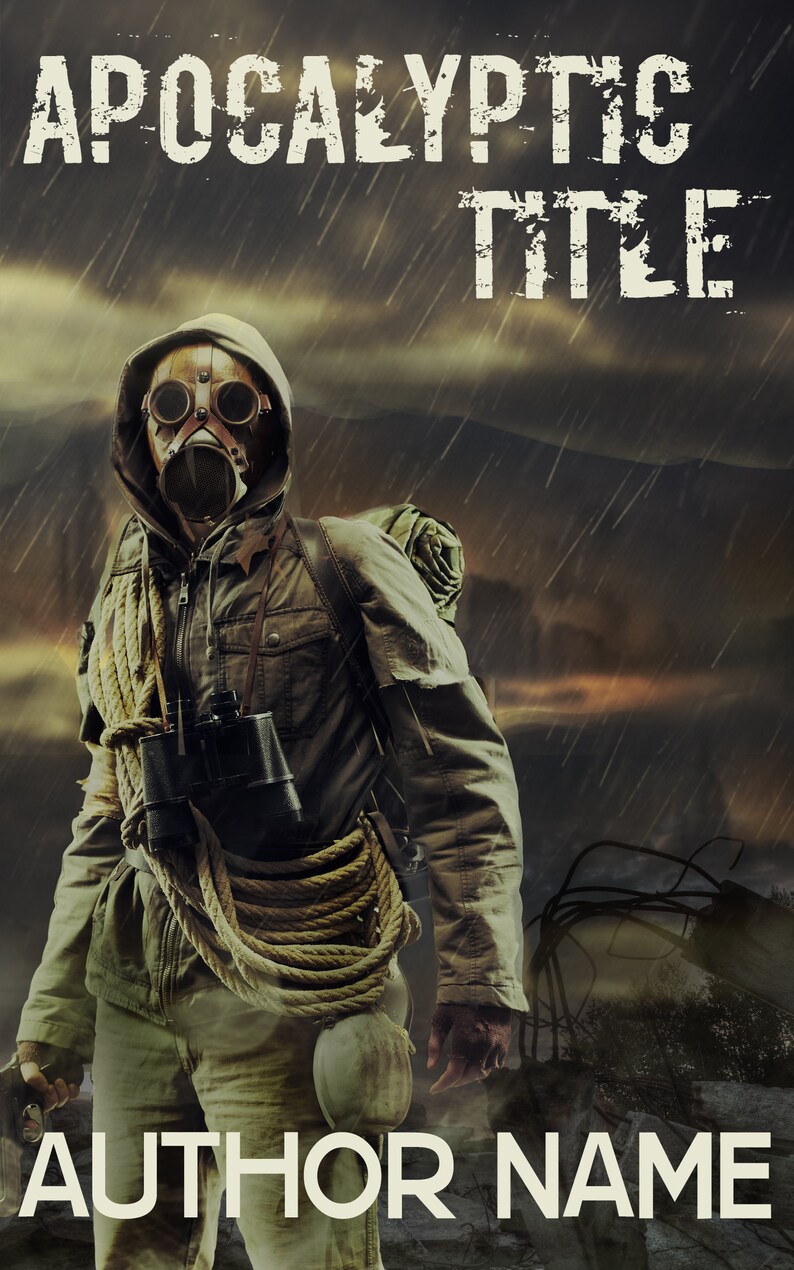 Premade Post Apocalyptic Book Cover - Etsy