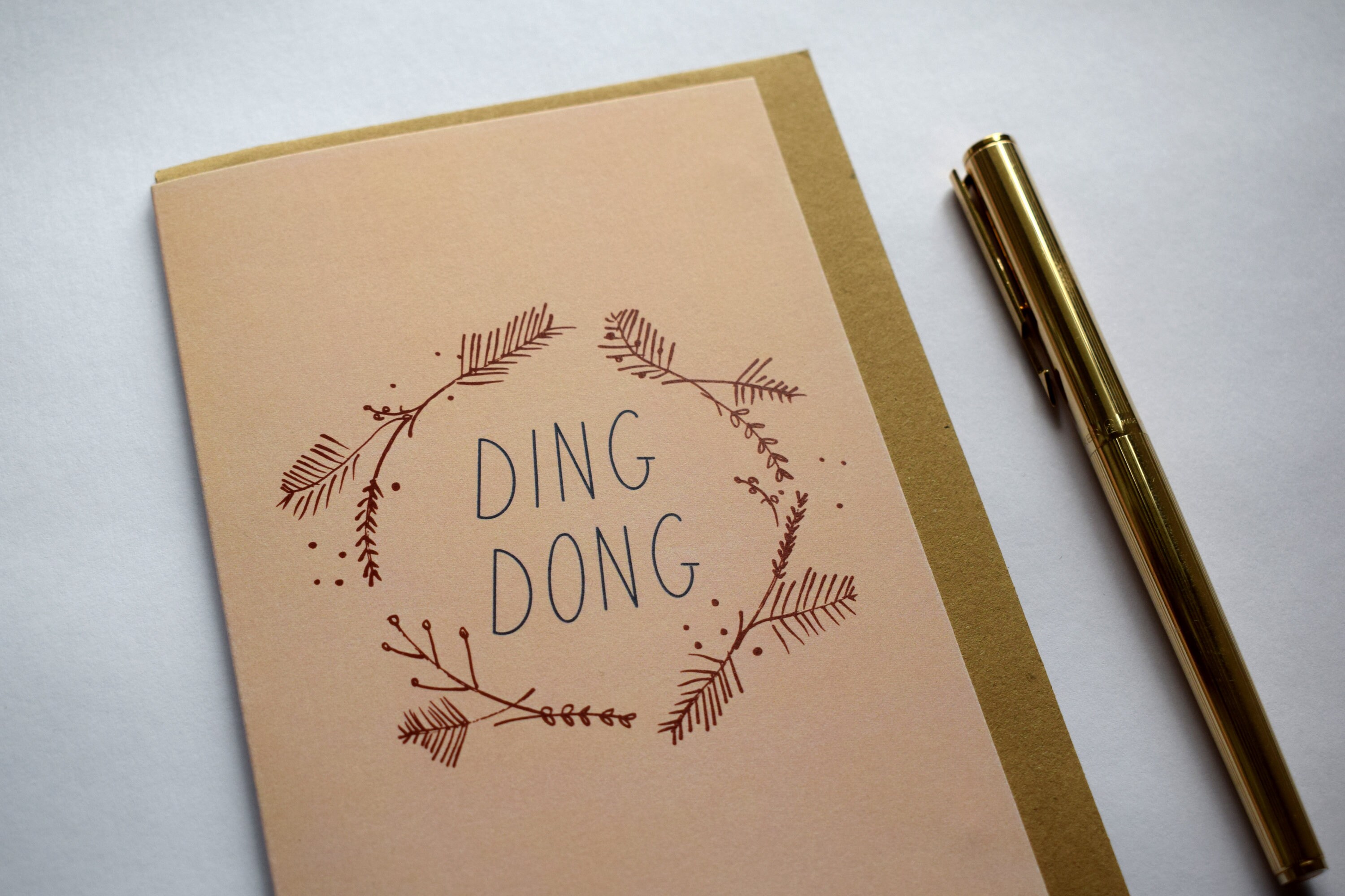 Tarjeta de felicitación Ding Dong - Etsy España