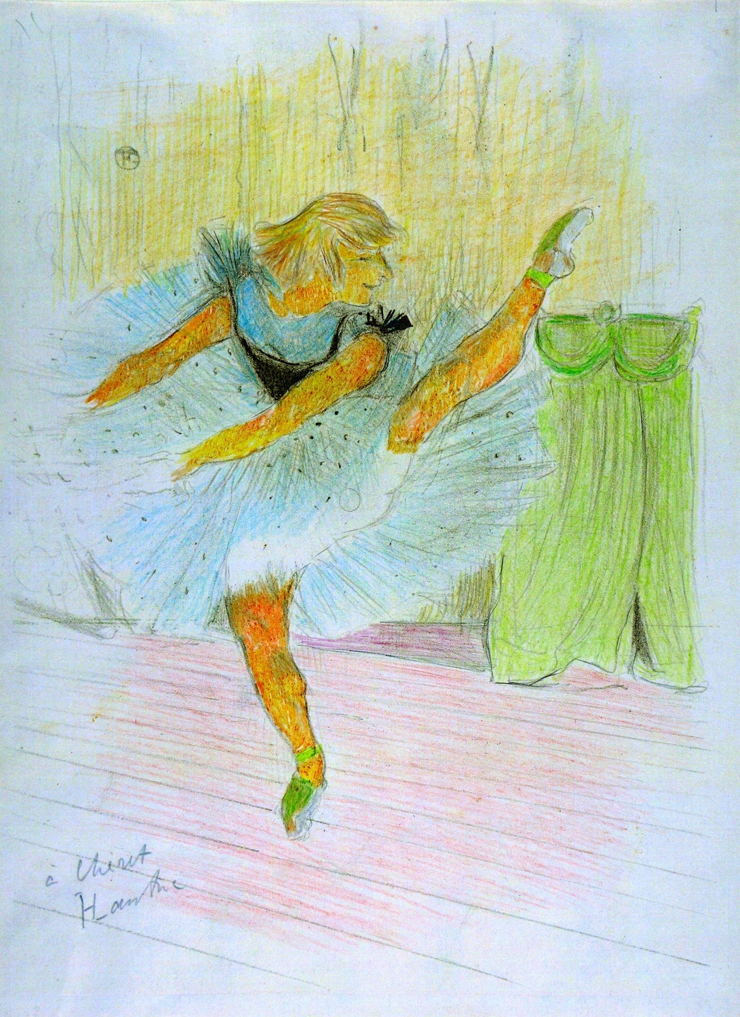 After Henri Toulouse-lautrec: Facsimile of a Lithograph "portrait of ...