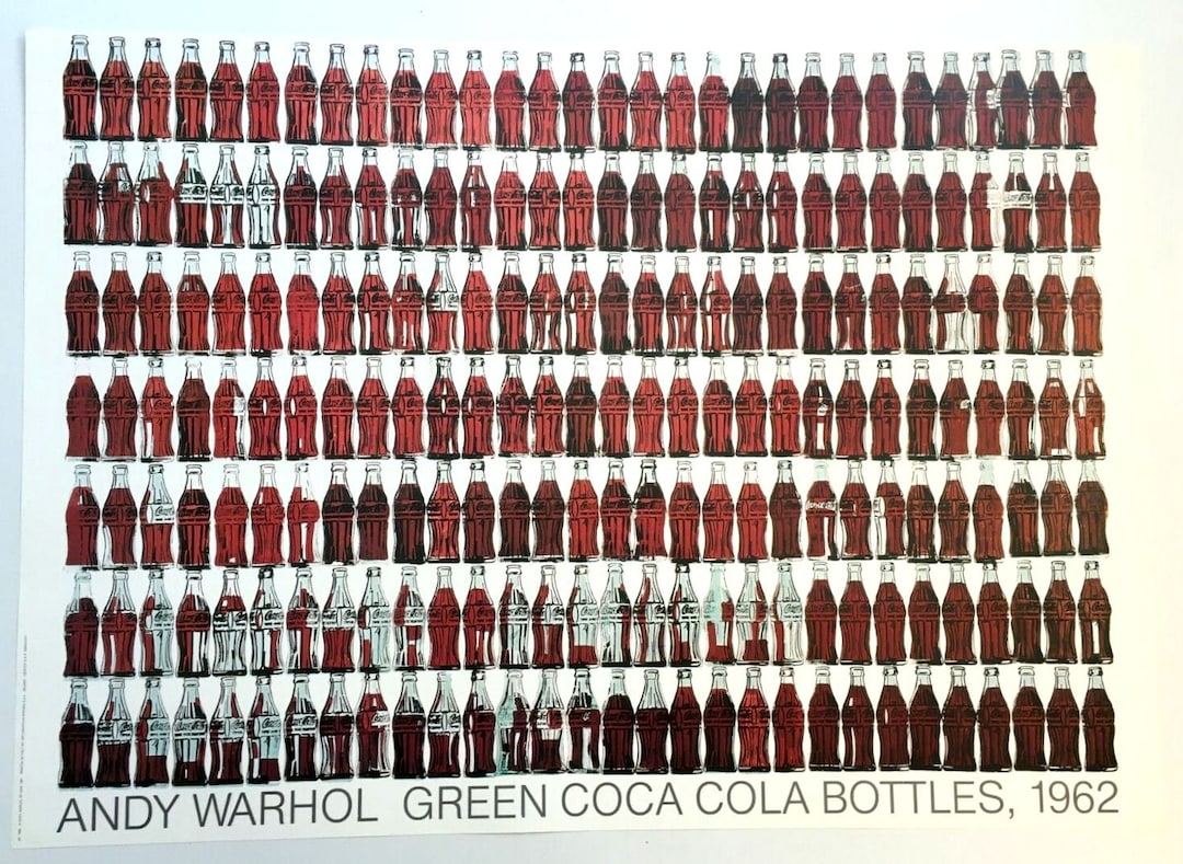 Andy Warhol - "green Coca Cola Bottles, 1962" - Original Poster 61 X 86 Cm - Printed in 1995 by ...