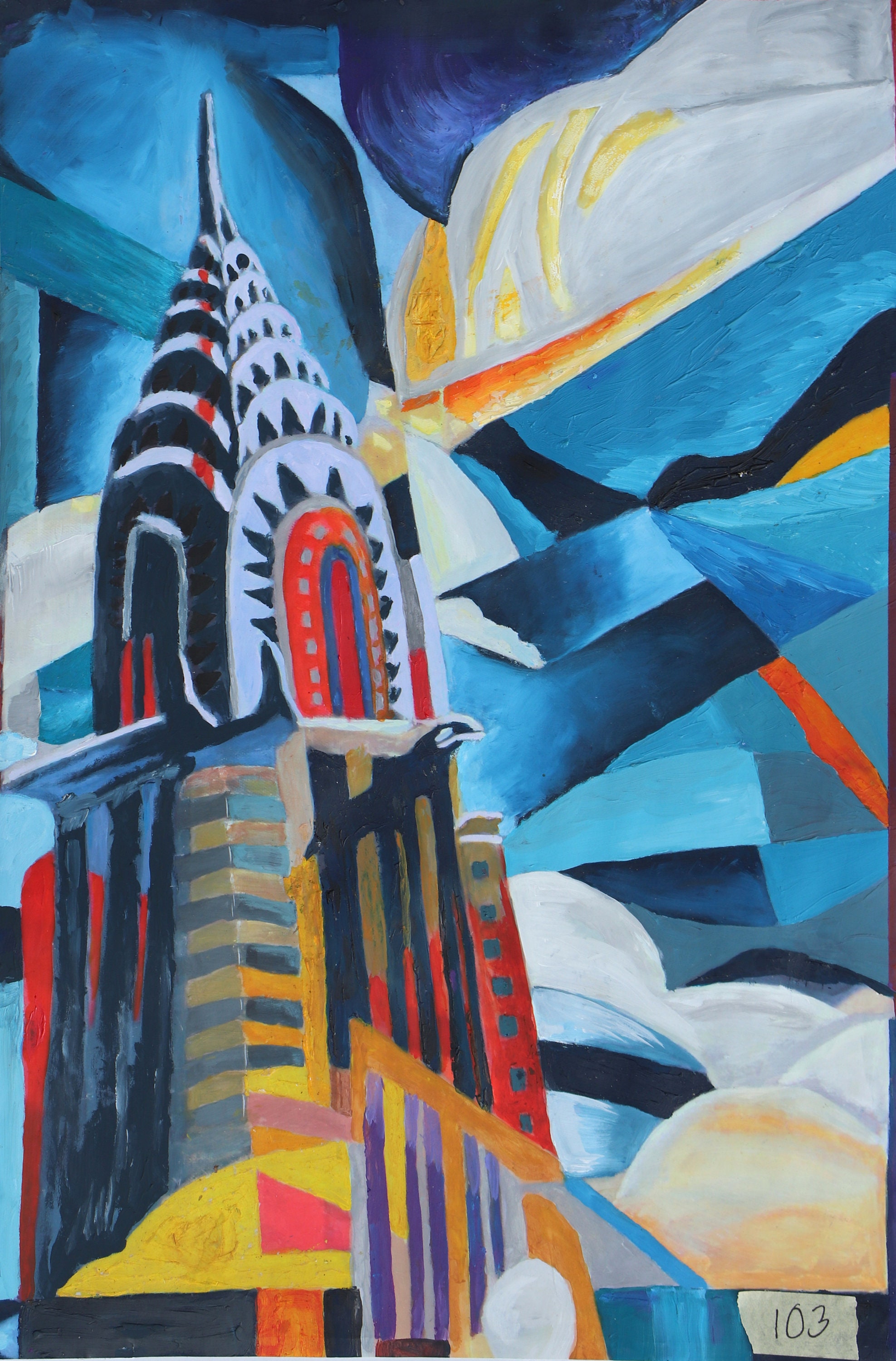 Chrysler Building Neal Caffrey White Collar - Digiart Print on Canvas ...