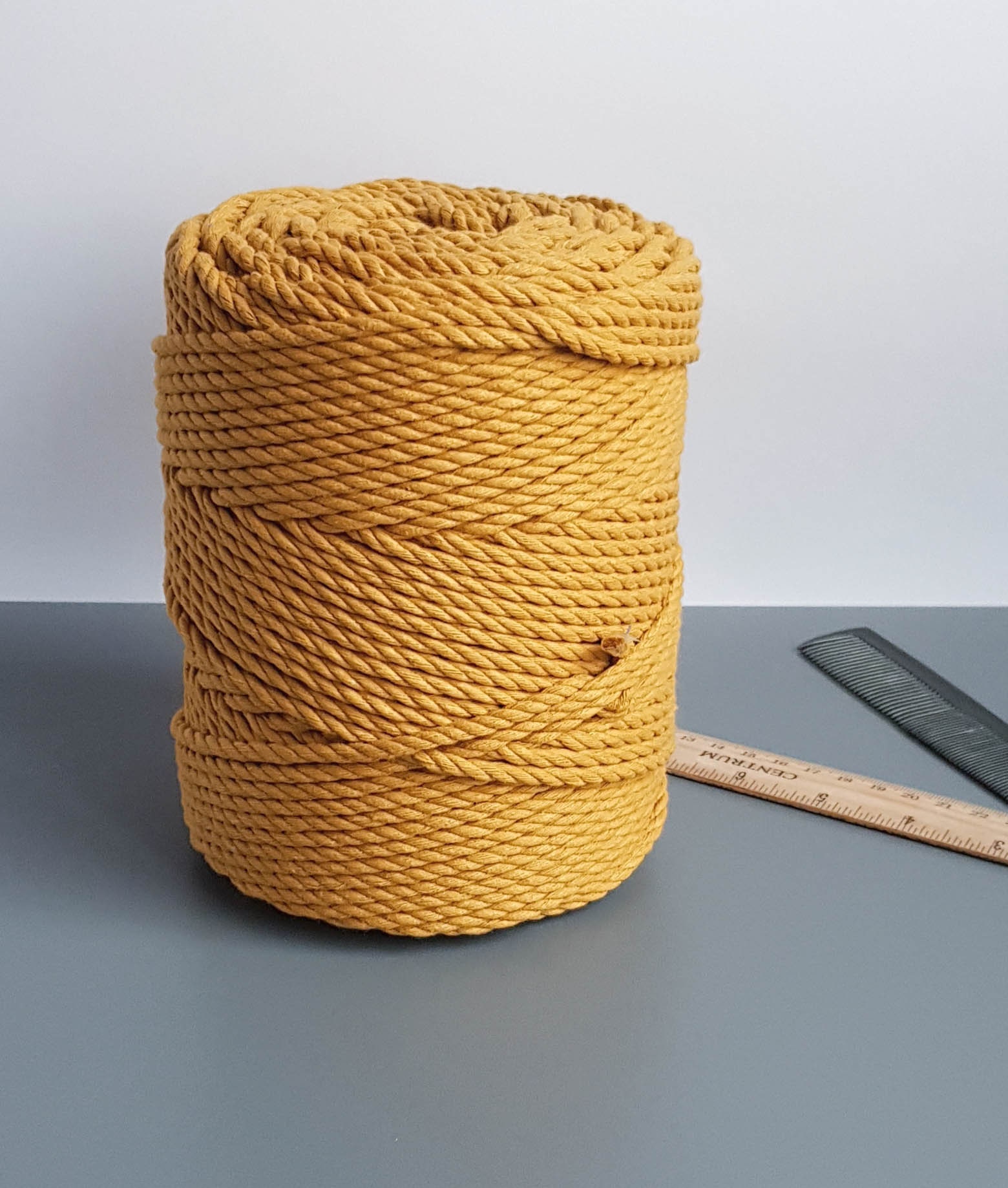 Macrame rope 4mm mustard cotton cord 459 feet cotton rope 3 | Etsy