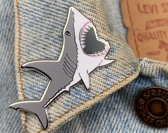 Shark Pin | Etsy