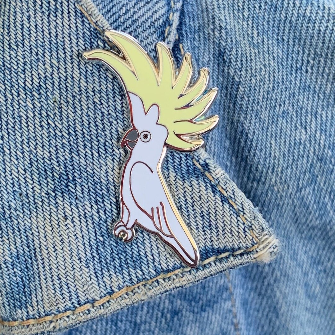 Sulphur-crested Cockatoo Pin - Etsy