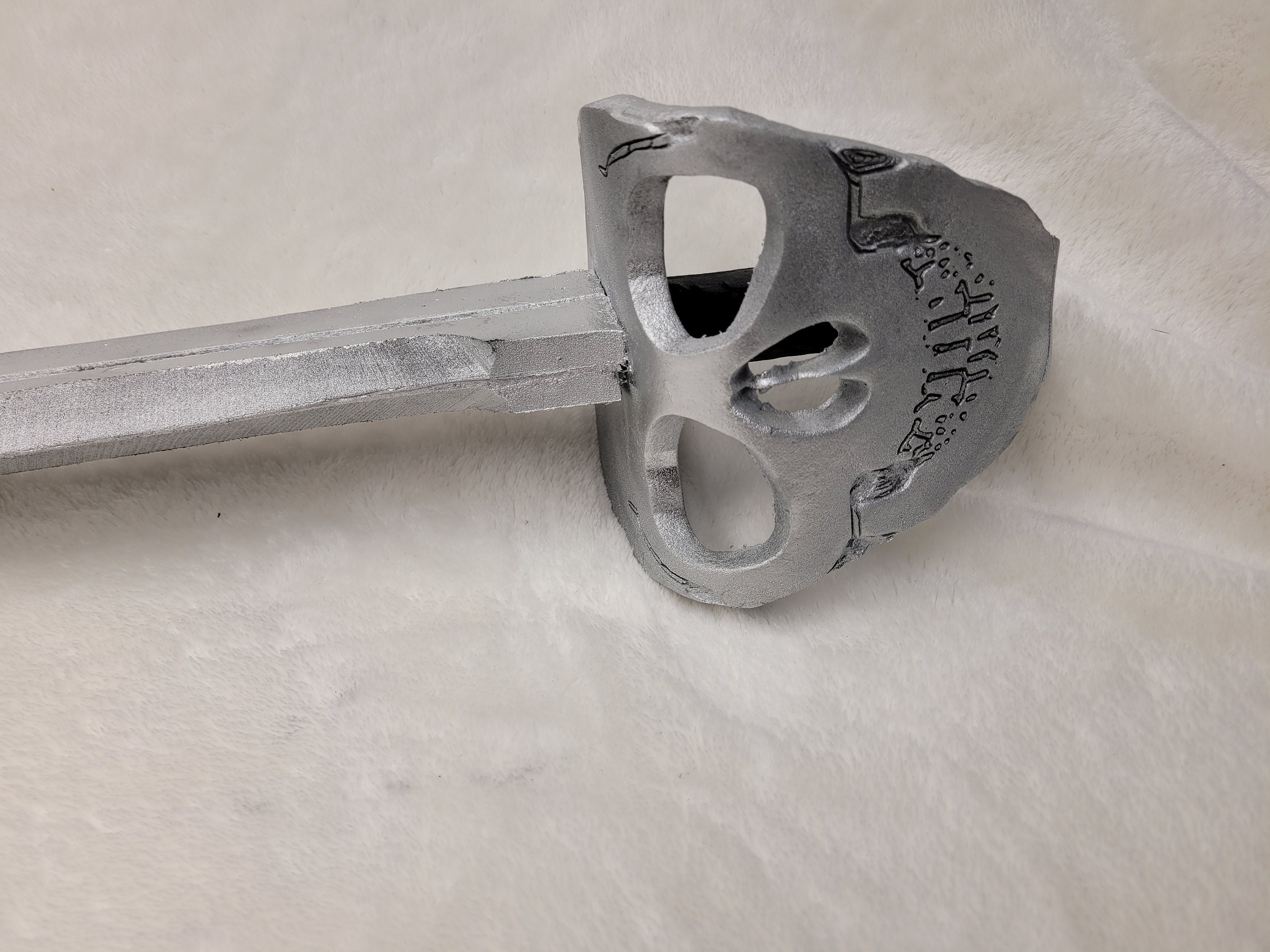 Pirate Cutlass With Skull Handle Basket, Foam Larp Boffer, 26 Saber ...