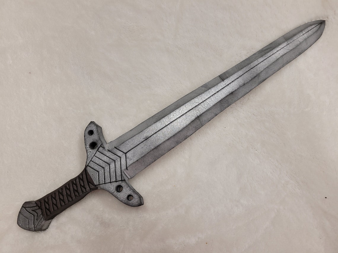 Short Sword Engraved Foam Larp Boffer 21.75 Long - Etsy