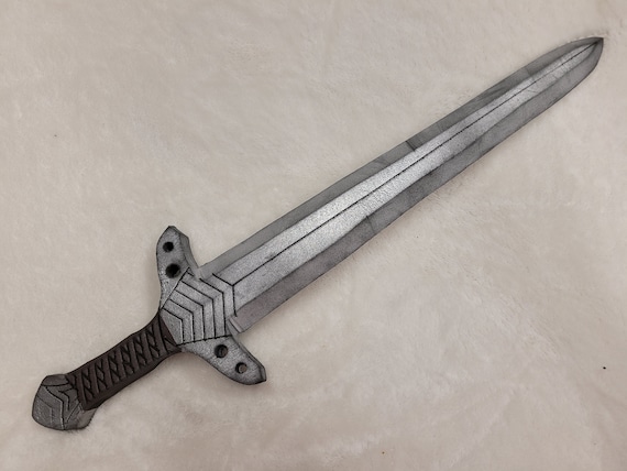 Short Sword Engraved Foam Larp Boffer 21.75 Long - Etsy