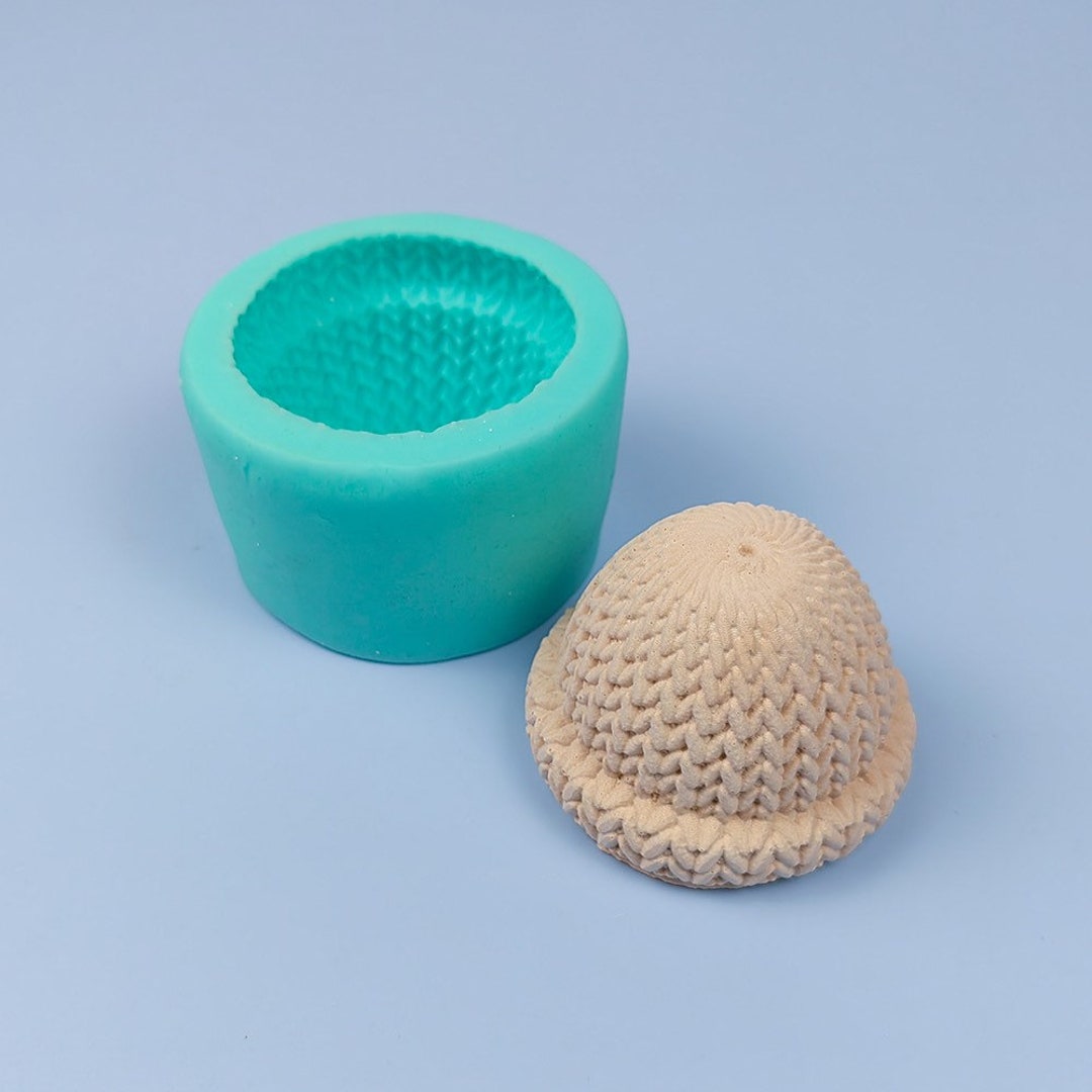 Knitted Wool Cap Candle Mold Soap Molds Mould Silicone Wedding Birthday ...
