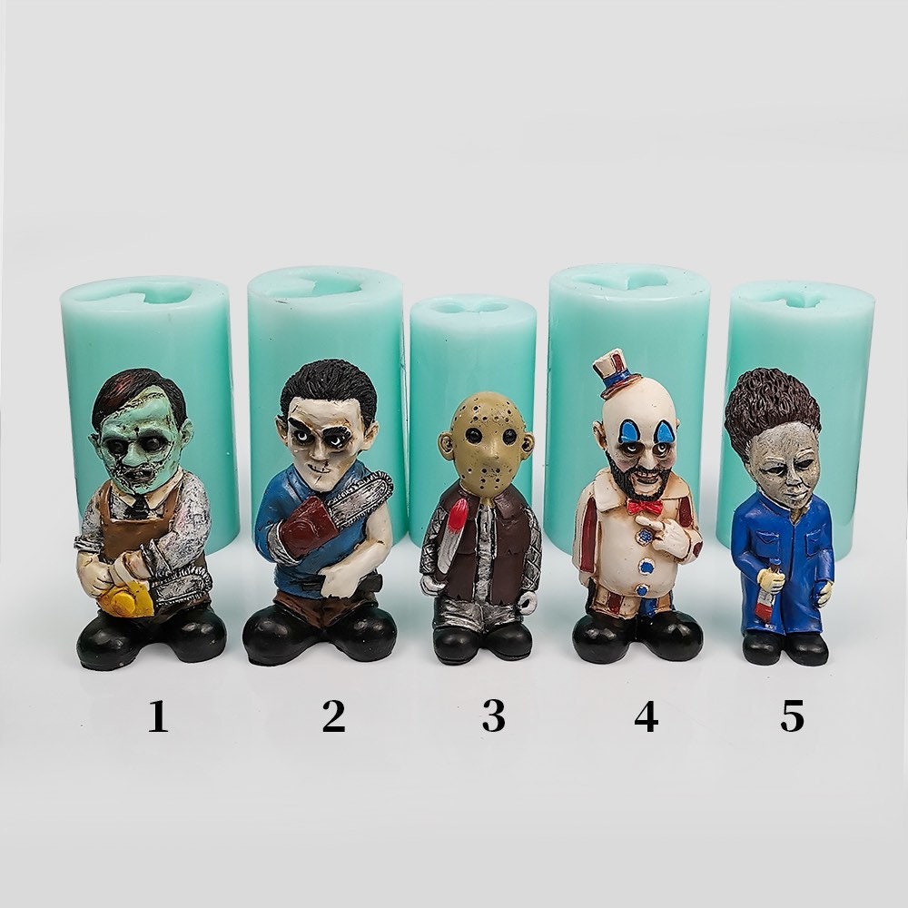 Ghost Silicone Molds Toy Mold Soap Molds Halloween Zombie Doll Handmade ...