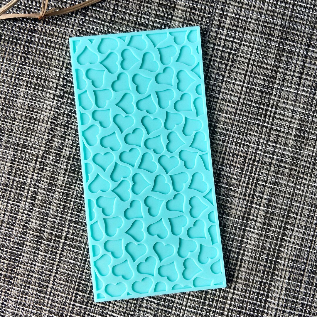 Silicone Mold Mat Mold Heart Silicone Soap Mold Heart Shaped Handmade ...