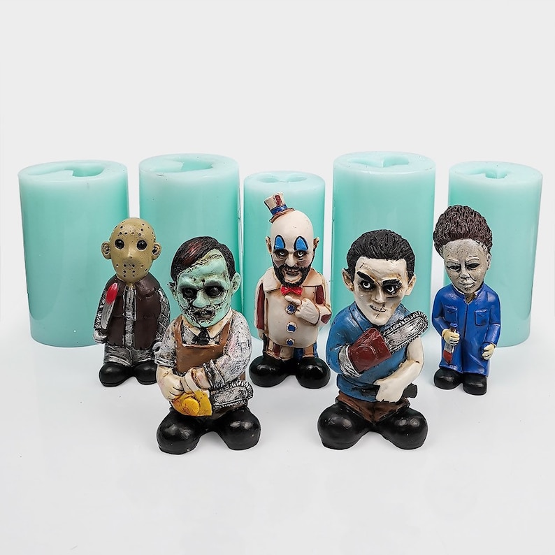 Ghost Silicone Molds Toy Mold Soap Molds Halloween Zombie Doll Handmade ...