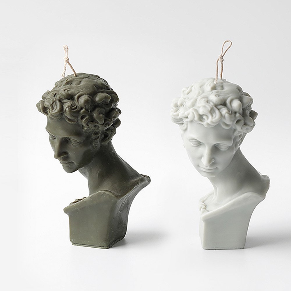 Large Size Plaster Statue Candle Moulds Men Mold Silicone Mold | Etsy