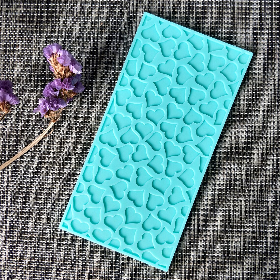 Silicone mold mat mold Heart Silicone Soap Mold heart shaped | Etsy