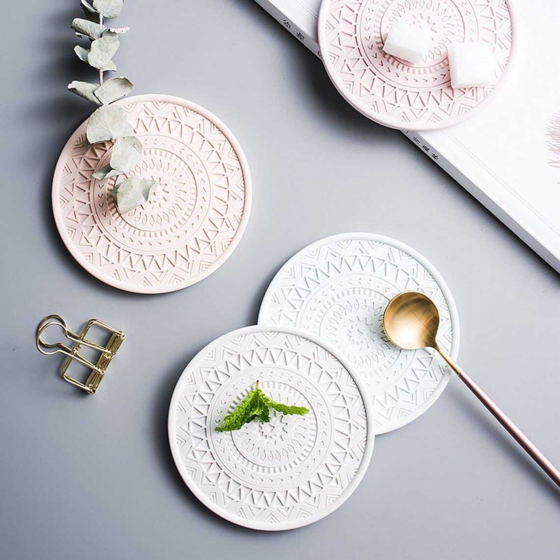 Round Coaster Moulds Mold Silicone Fondant Mould Handmade | Etsy