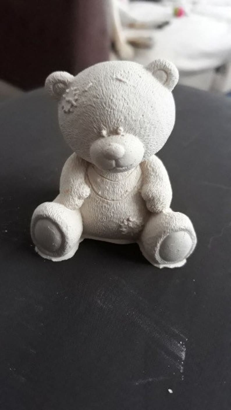 3D Cute Teddy Bear Soap Mold Candle Moulds Silicone Bear Soap Mold ...