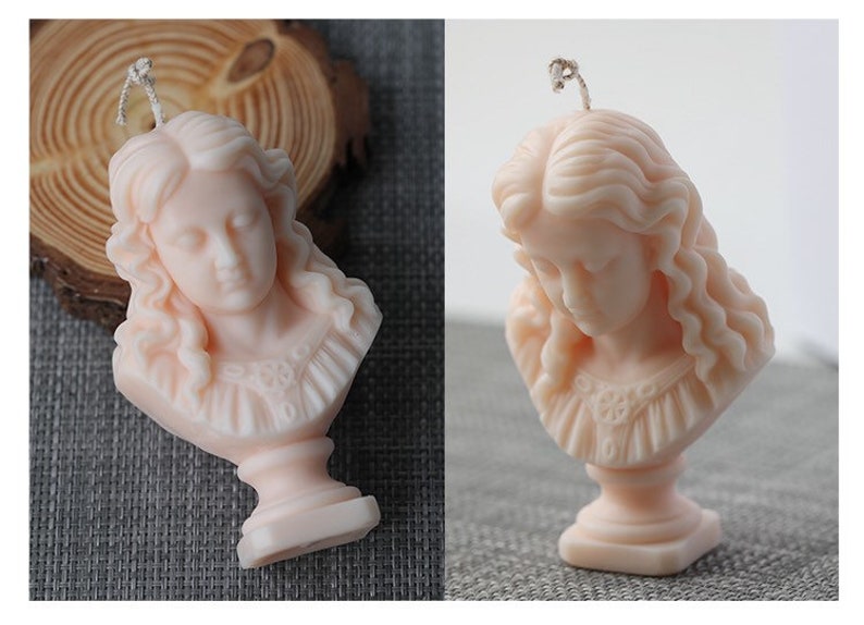 Large Size Plaster Statue Molds Soap Mold Silicone Girl Bust - Etsy