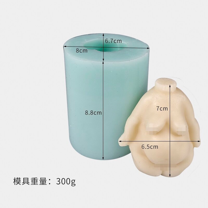 Fat Woman Body Soap Molds 3D Human Candle Mold Silicone Gypsum | Etsy