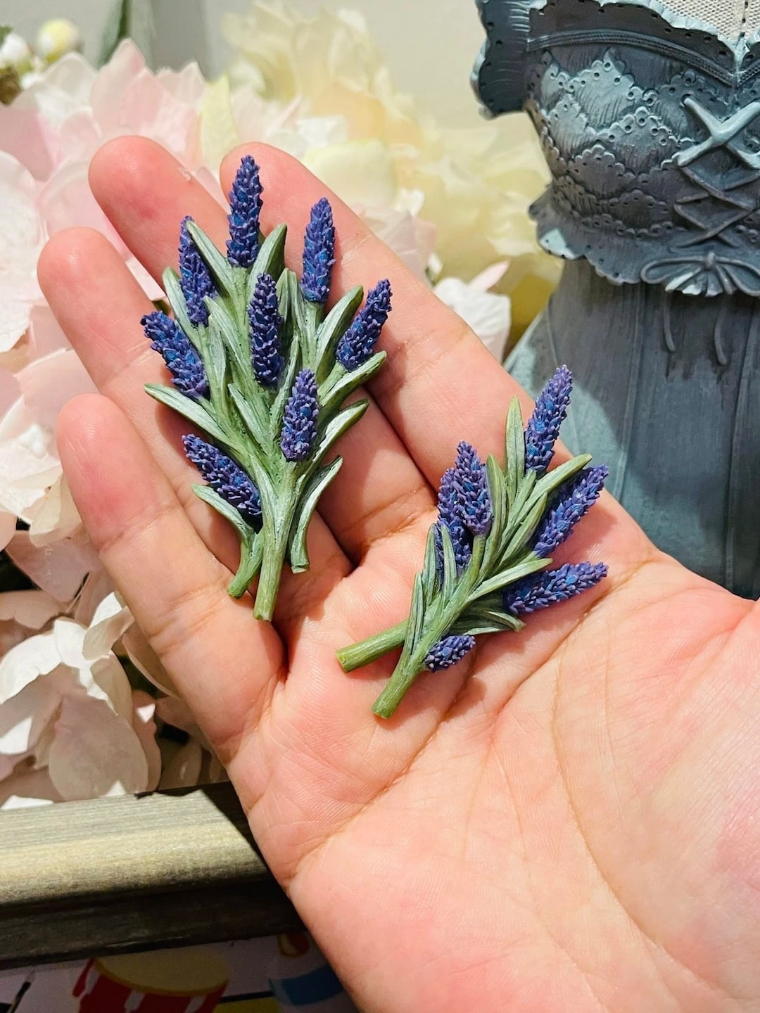 Silicone Mold 2D Flower Lavender Chocolate Molds Flower Wedding Candle ...