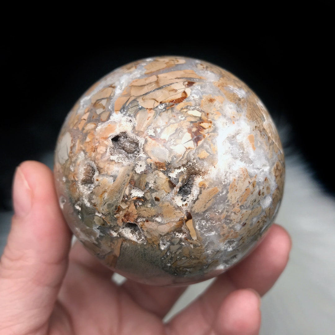 Agatized Jasper, Agatized Jasper Sphere, Crystal Sphere, Jasper Crystal ...