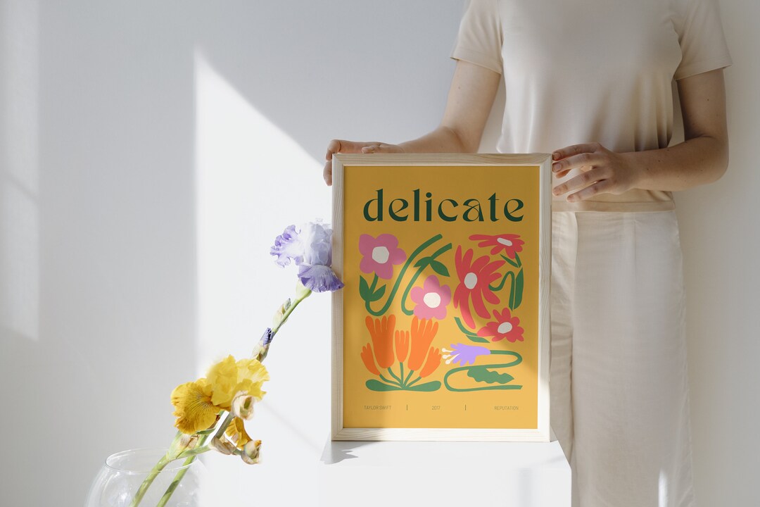 Taylor Swift Inspired Lyric Wall Art Giclée Print Delicate Reputation ...