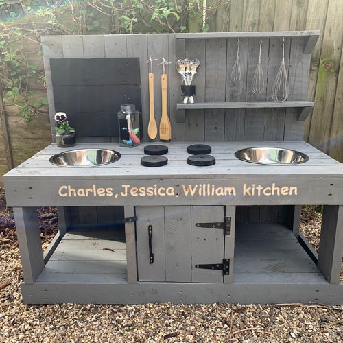 Large L Shape Mud Kitchen Corner Mud Kitchen - Etsy