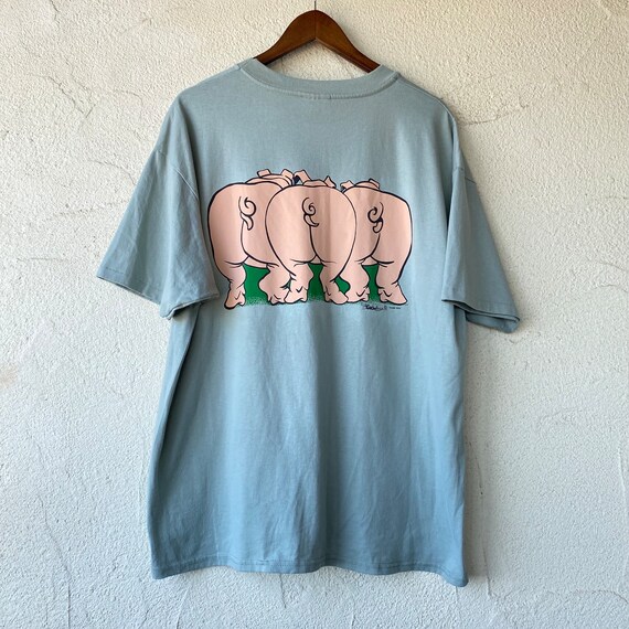 Vintage 90s Three Pigs Front/Back Graphic T-shirt - Gem