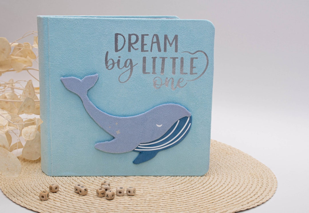 First Year Baby Memory Book, Personalized Baby Album, Modern Baby ...