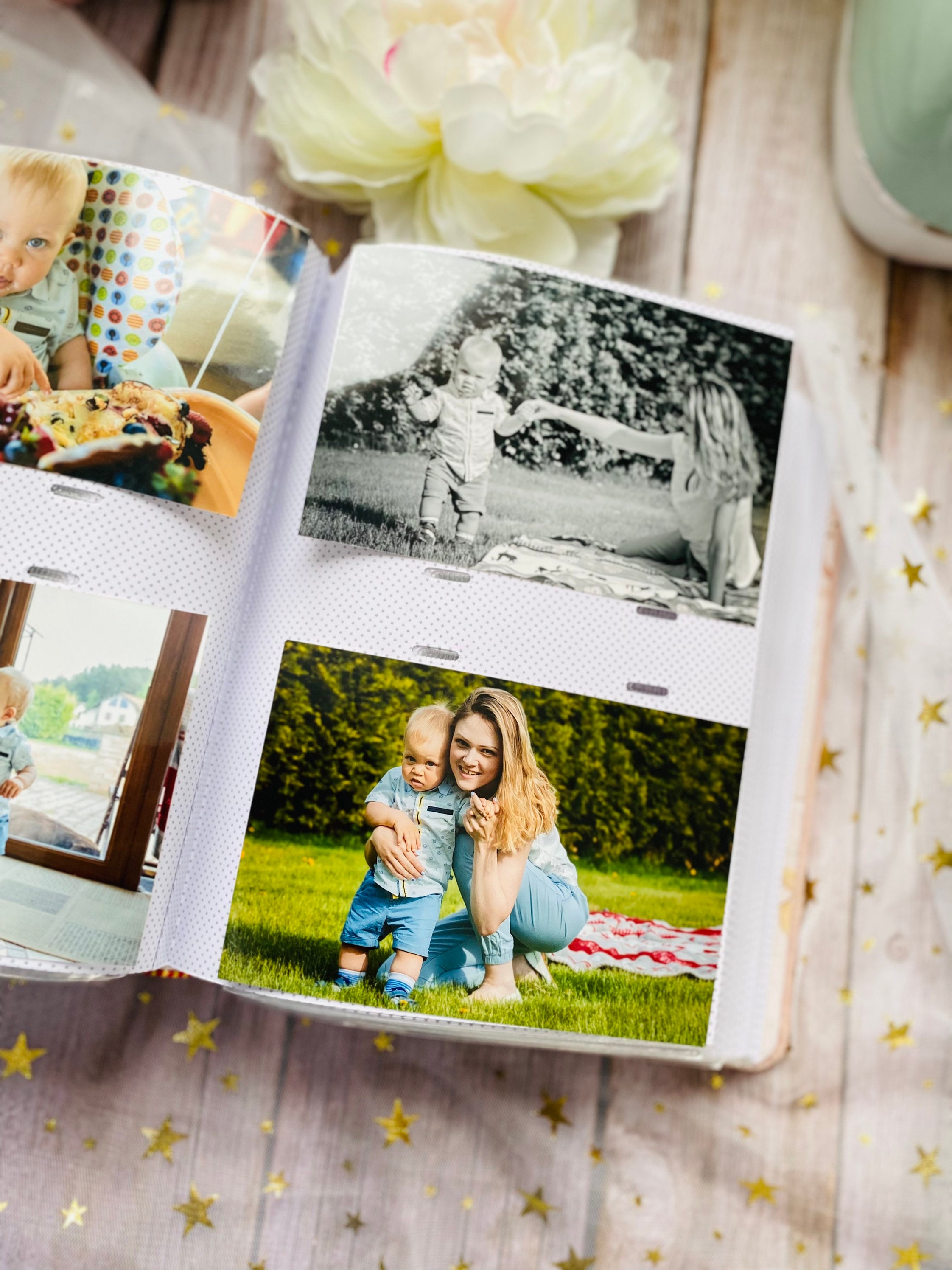 Personalized Baby Photo Album Baby Photo Album Custom Cover 46 Photos ...
