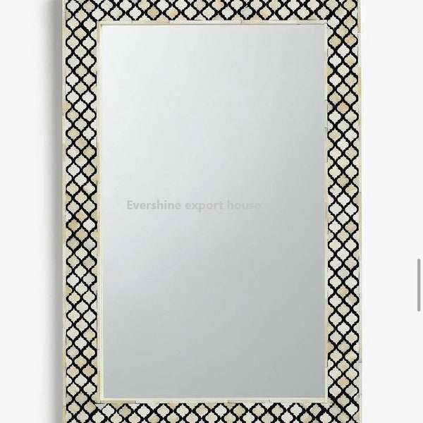 Bone Inlay Mirror - Etsy