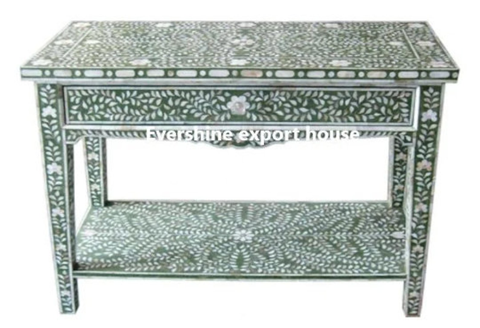 Bone Inlay Console Table Living Room Furniture Study Table - Etsy